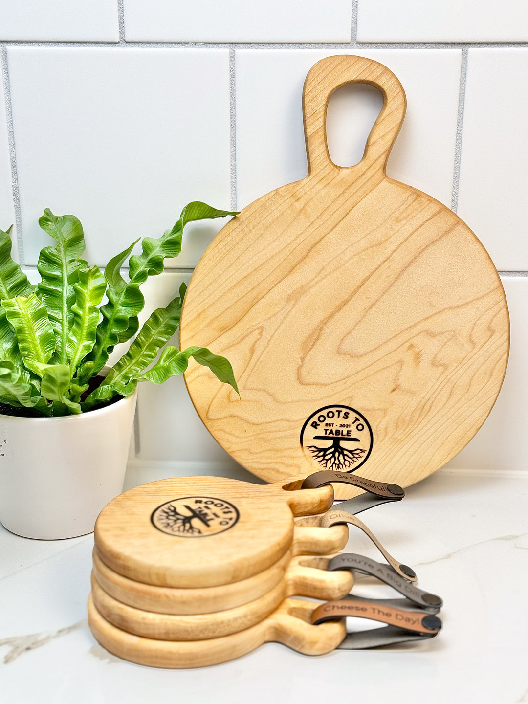Sprout & Seeds Hand Crafted Maple Charcuterie Board - Roots To Table